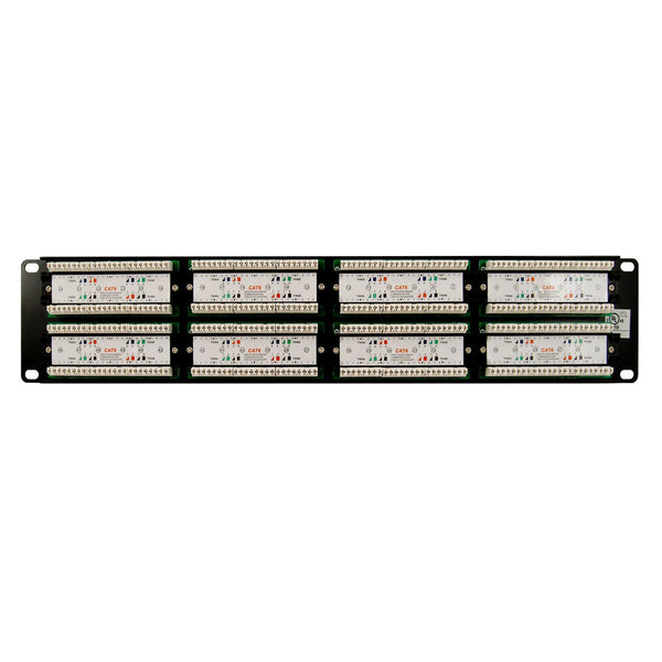 Cat6 48 Port 19 Horizontal Rackmount 2U Patch Panel – Ethernet-Cords